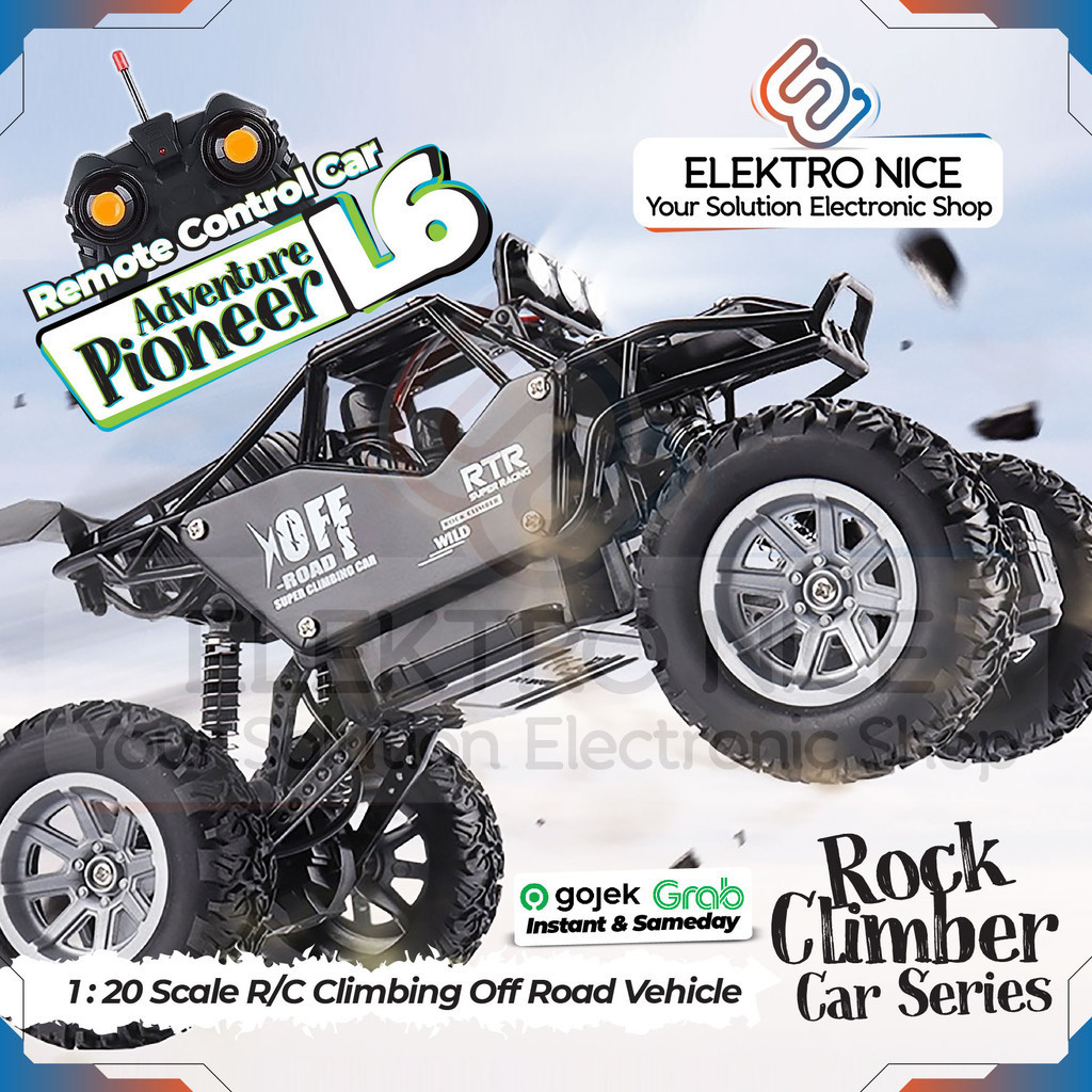 Jual Mainan REMOTE CONTROL Monster Truck RTR Rock Climber 1:20 OFFROAD ...