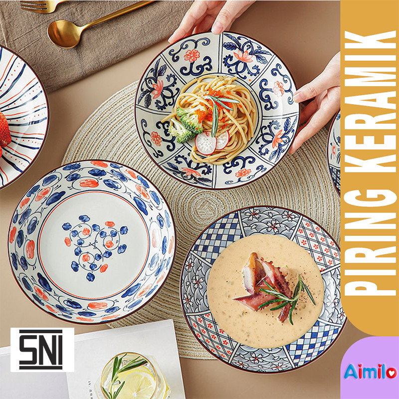 Jual [SNI] PIRING KERAMIK BULAT | PIRING MAKAN KERAMIK SATUAN | HAMPERS ...