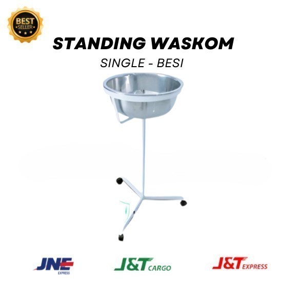 Jual STANDING WASKOM SINGLE BESI DAN STAINLESS || TROLLEY WASKOM ...