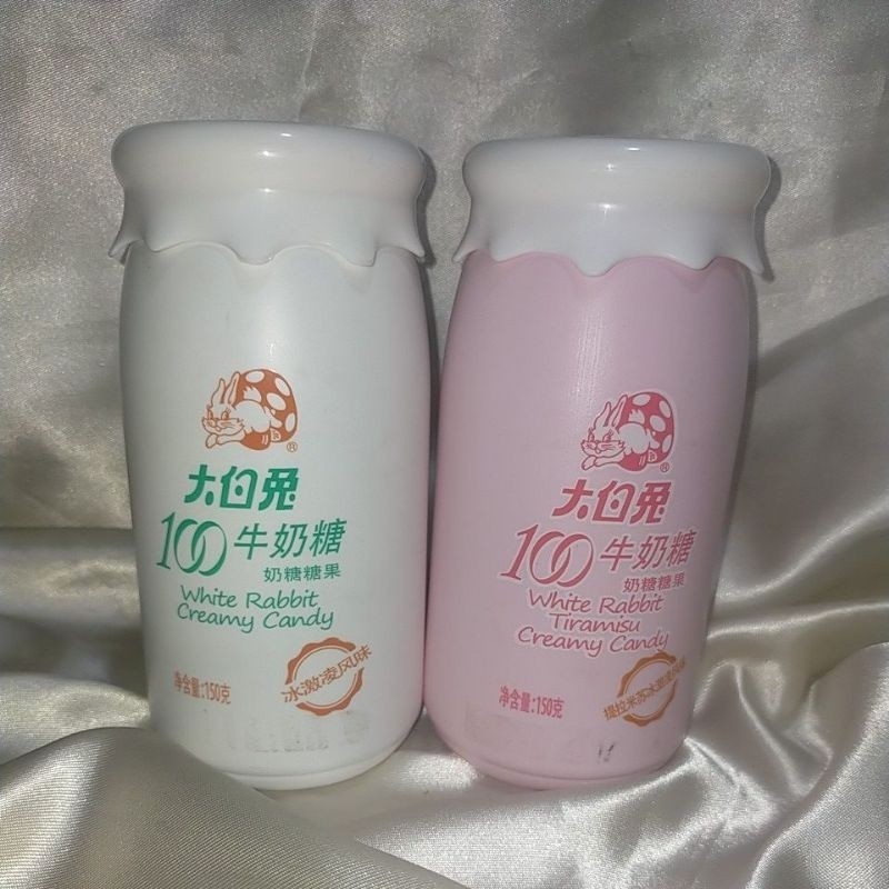 Jual Permen white rabbit botol 150 gr/Kembang gula lunak/Ice cream ...