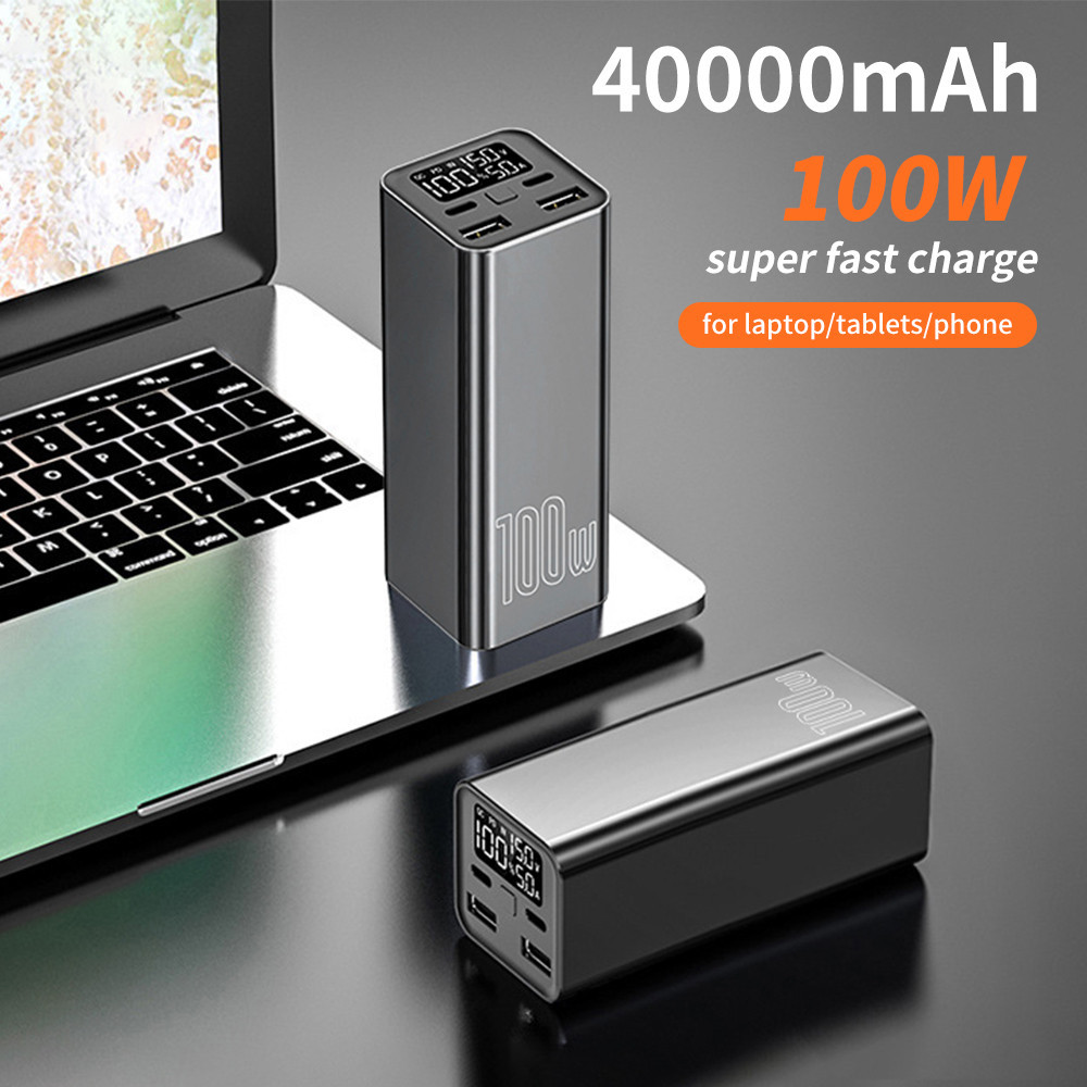 Jual 100W Power Bank 40000mAh 20000mAh Type C Quick Charge FCP SCP ...