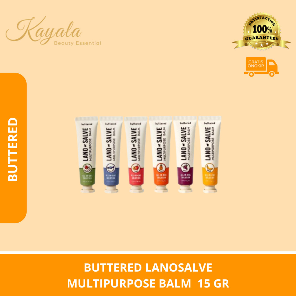 Jual BUTTERED LANOSALVE MULTIPURPOSE BALM ORIGINAL 15 GR - BUTTERED ...