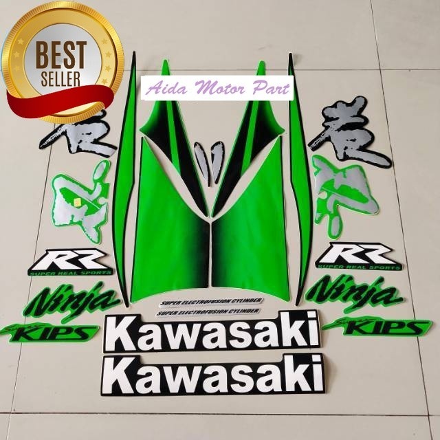 Jual Striping Stiker Polet kawasaki ninja rr old list body standar 2010 ...