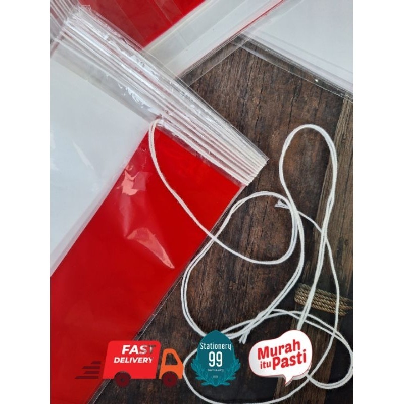 Jual Bendera Merah Putih Plastik Bertali Panjang 5 Meter / Umbul Umbul ...