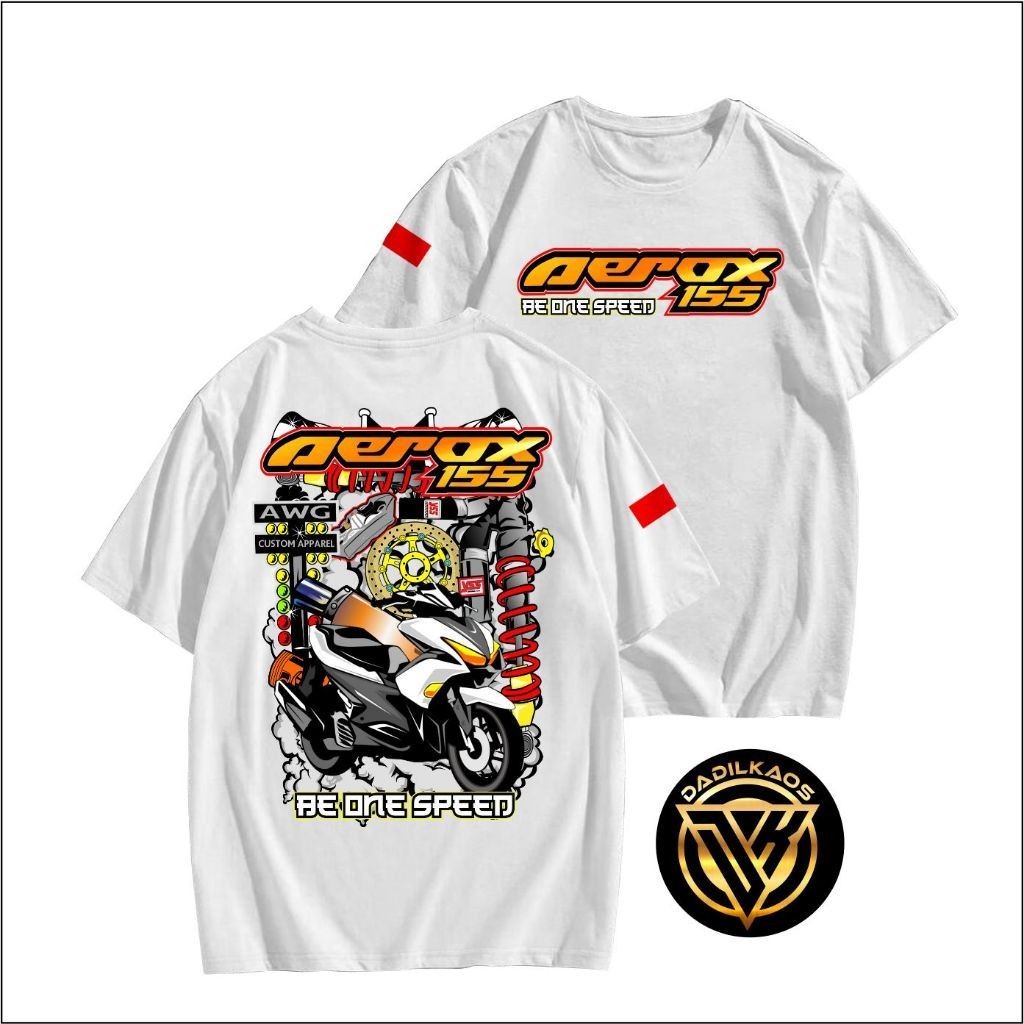 Jual kaos Yamaha Aerox terbaru baju tshirt motor Aerox 2024 bahan katun combed | Shopee Indonesia