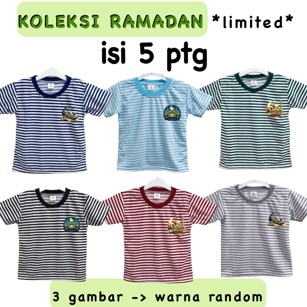 Jual PAKET -BAJU KAOS SALUR ANAK KOLEKSI RAMADAN HARI RAYA L0G0 ...