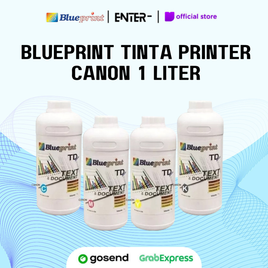 Jual TINTA BLUEPRINT CANON TD 1 LITER B/C/M/Y | Shopee Indonesia