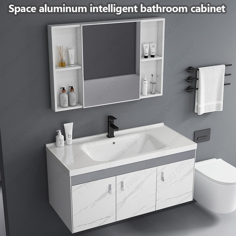 Jual Modern Luxury Bathroom Vanity Large Capacity Washbasin Vanity ...