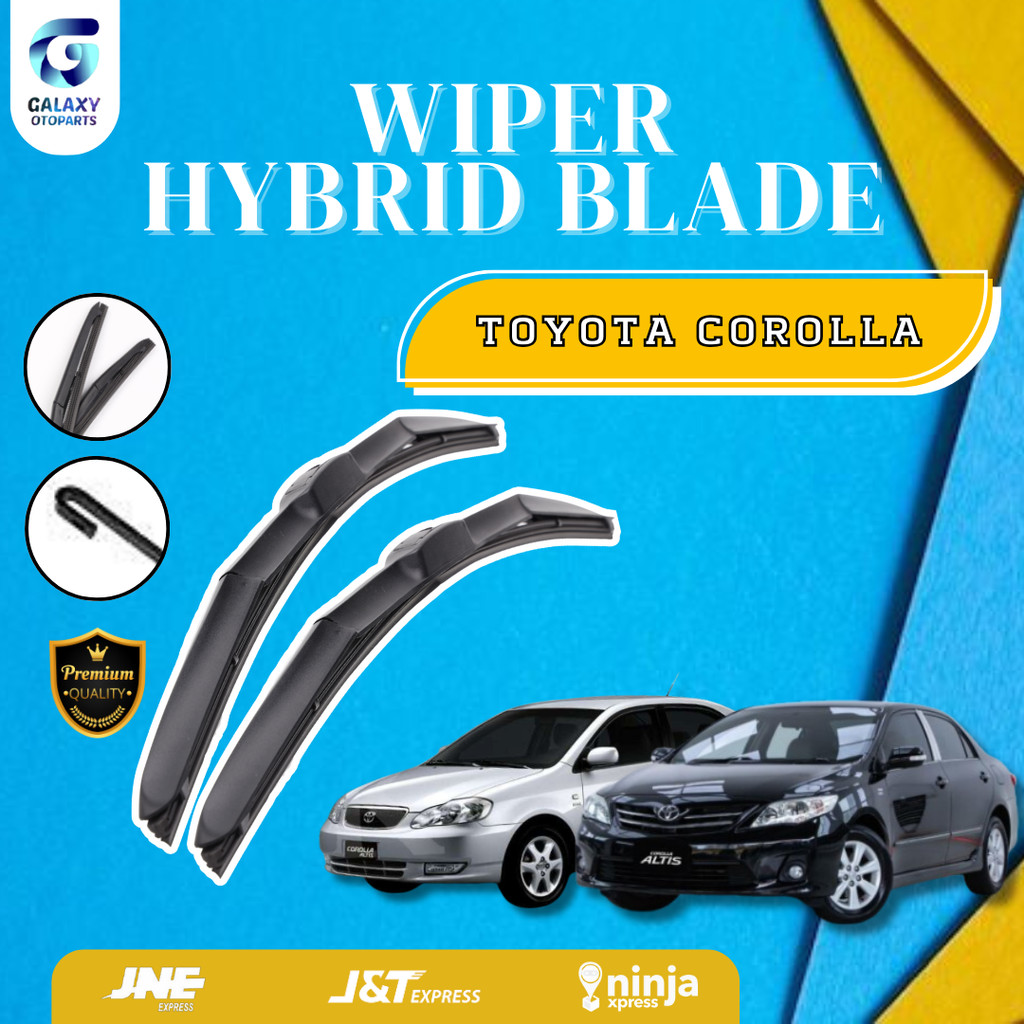 Jual Wiper Hybrid Blade Mobil Toyota Corolla Altis Model Banana 1 SET ...