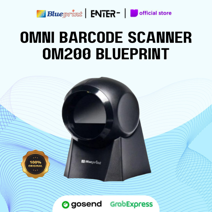 Jual Omni Barcode Scanner OM200 BLUEPRINT 2D Auto Scan, QR code ...