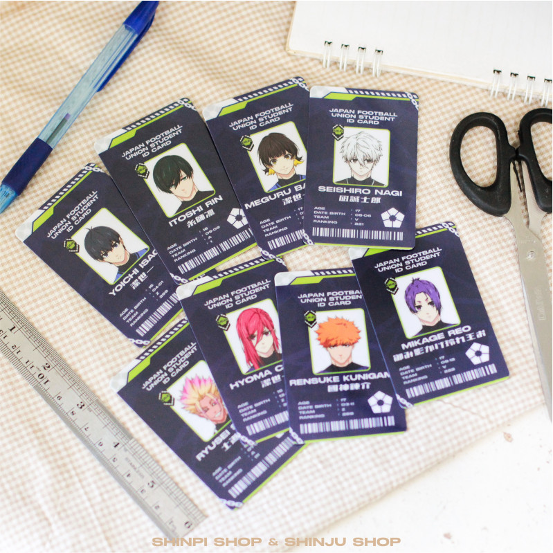 Jual Student Id Card Blue Lock Anime Photocard Photo Card Manga Webtoon ...