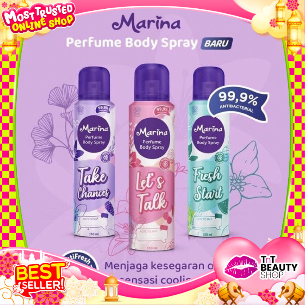 Jual Marina Perfume Body Spray 150ml - Let's Talk - Take Chances ...