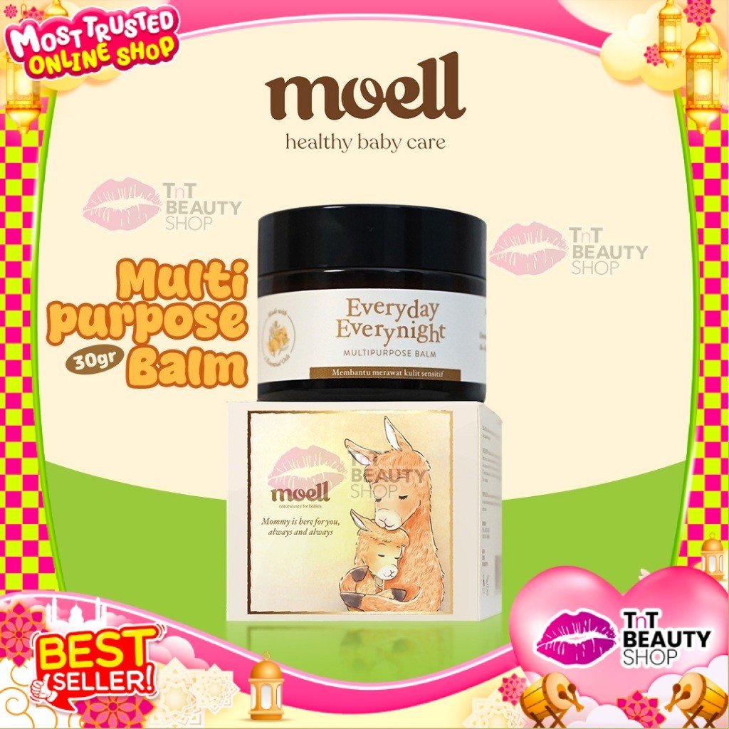 Jual Moell Multipurpose Balm 30gr Natural Organic Mengatasi Segala ...