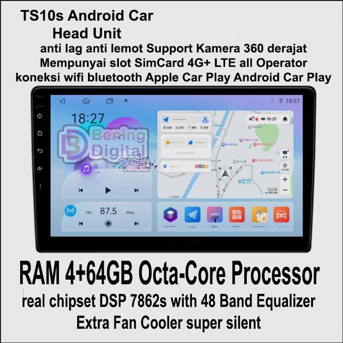 Jual Promo Diskon ORIGINAL TS10s NEW VERSION HEADUNIT ANDROID 12 ...