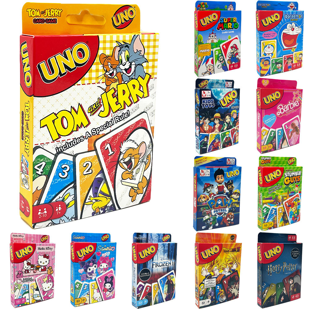 Jual Uno Flex Flip Dos Matching Card Game Anime UNO No mercy ...
