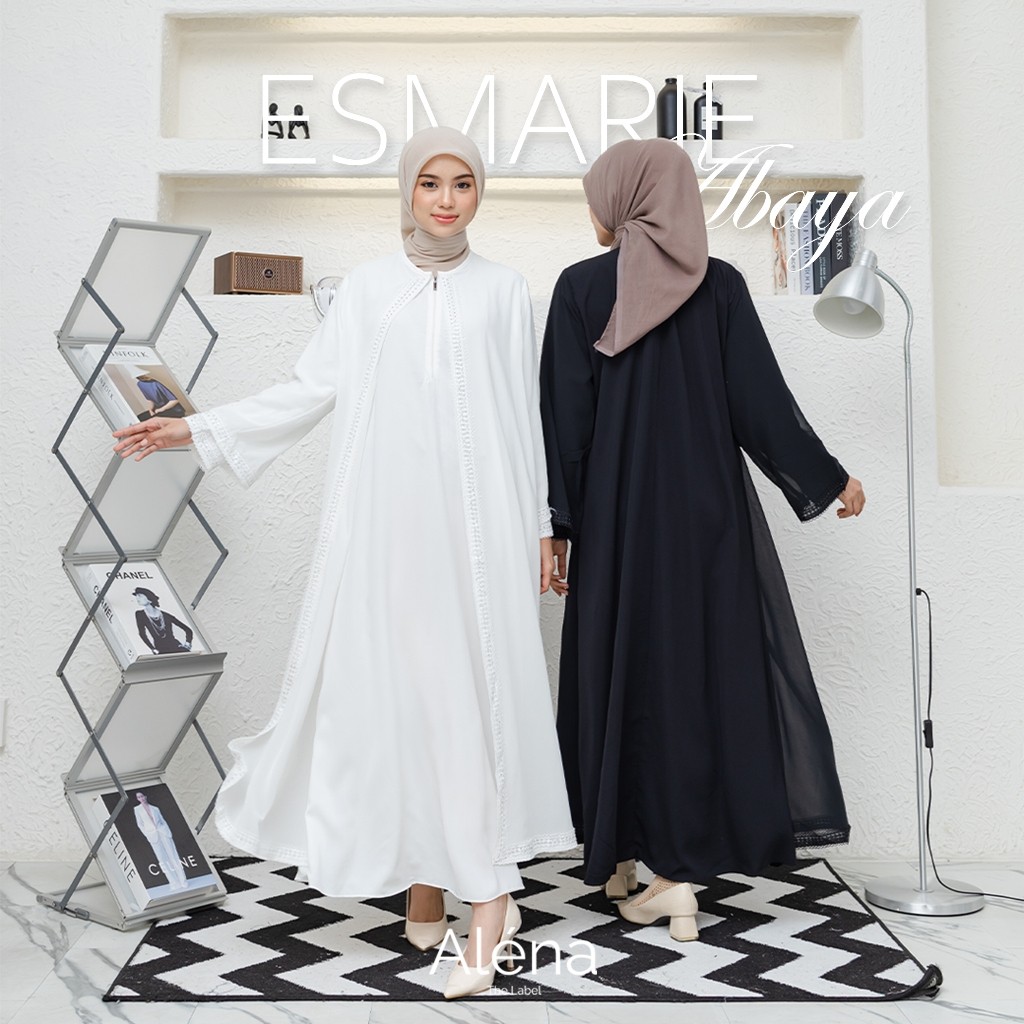 Jual Esmarie Abaya Dress | Gamis Polos Syari Muslimah Haji Umroh Kaftan 030 | Shopee Indonesia