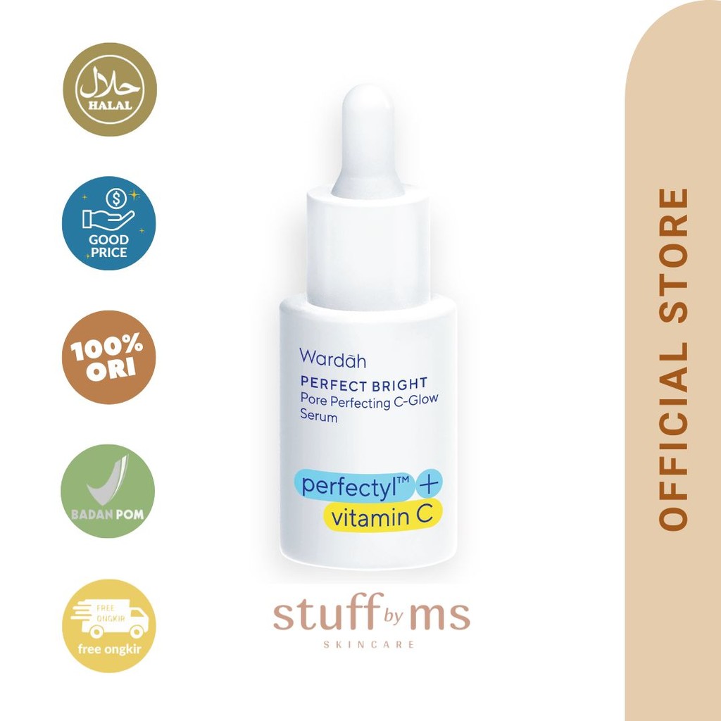 Jual Wardah Perfect Bright Pore Perfecting C-Glow Serum - 15ml | Shopee Indonesia