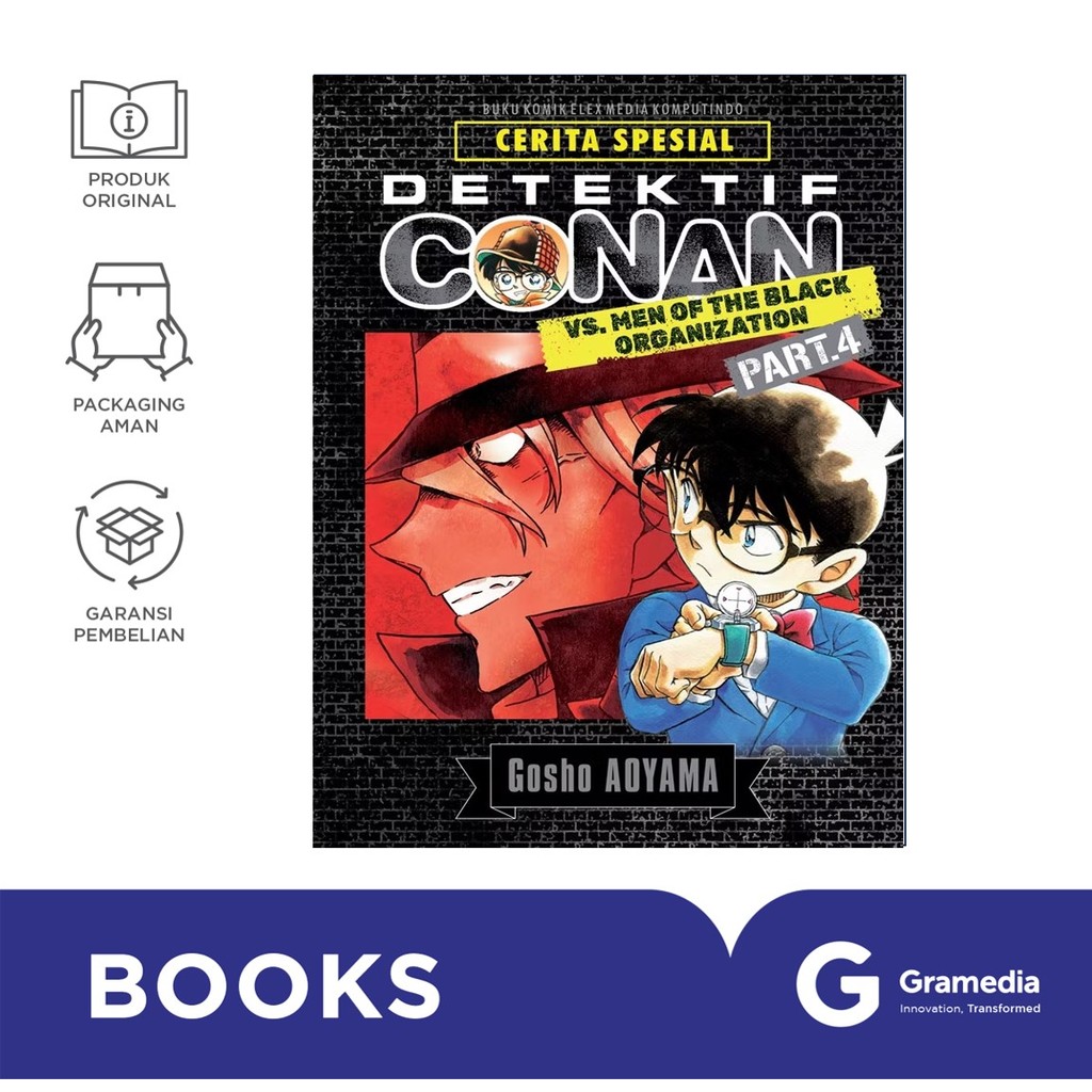 Jual Detektif Conan VS Men of the Black Organization Vol. 04 ( Aoyama Gosho ) | Shopee Indonesia