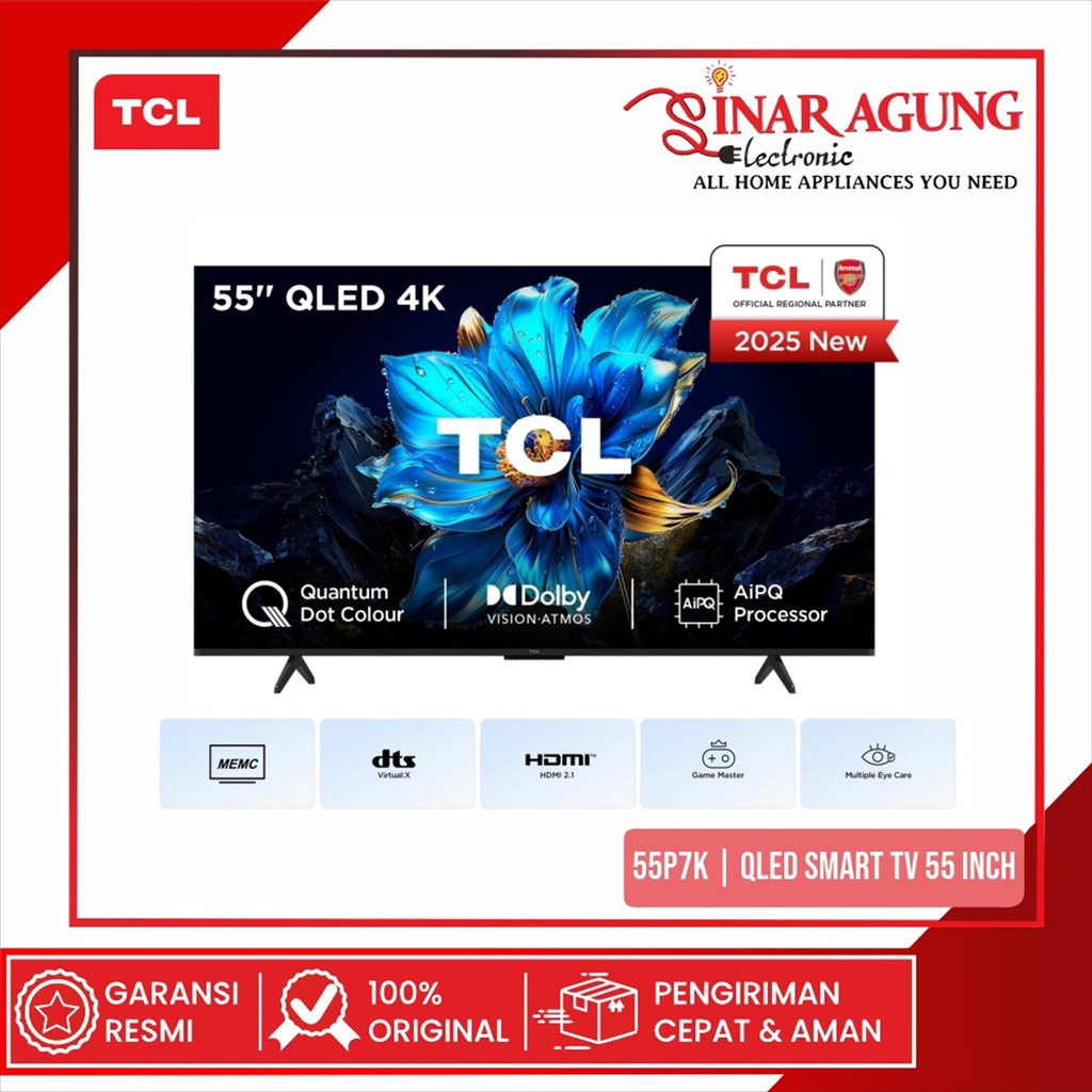 Jual TCL 55P7K QLED 4K ULTRA HD HDR SMART TV 55 INCH - GARANSI RESMI ...