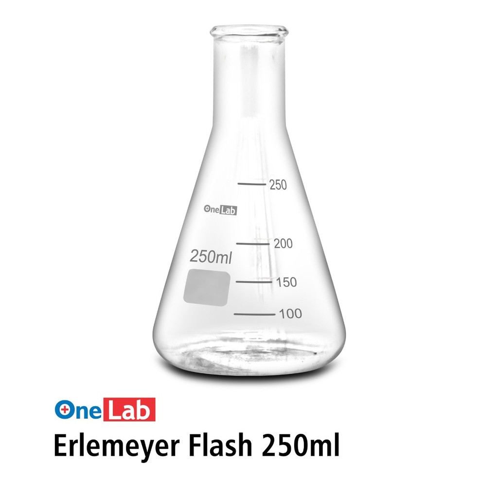 Jual Erlenmeyer Erlemeyer Flask 250 Ml OneLab OT | Shopee Indonesia