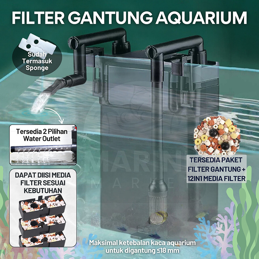 Jual Filter Gantung HBL Series External Canister Gantung Aquarium ...