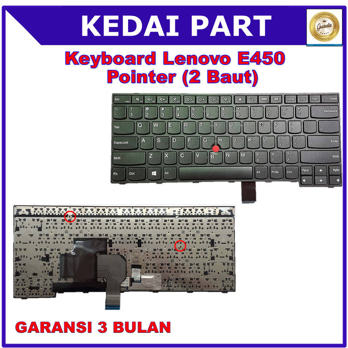 Jual Keyboard Lenovo Thinkpad E450 E450C E455 E431 E440 E460 E465 Pointer | Shopee Indonesia