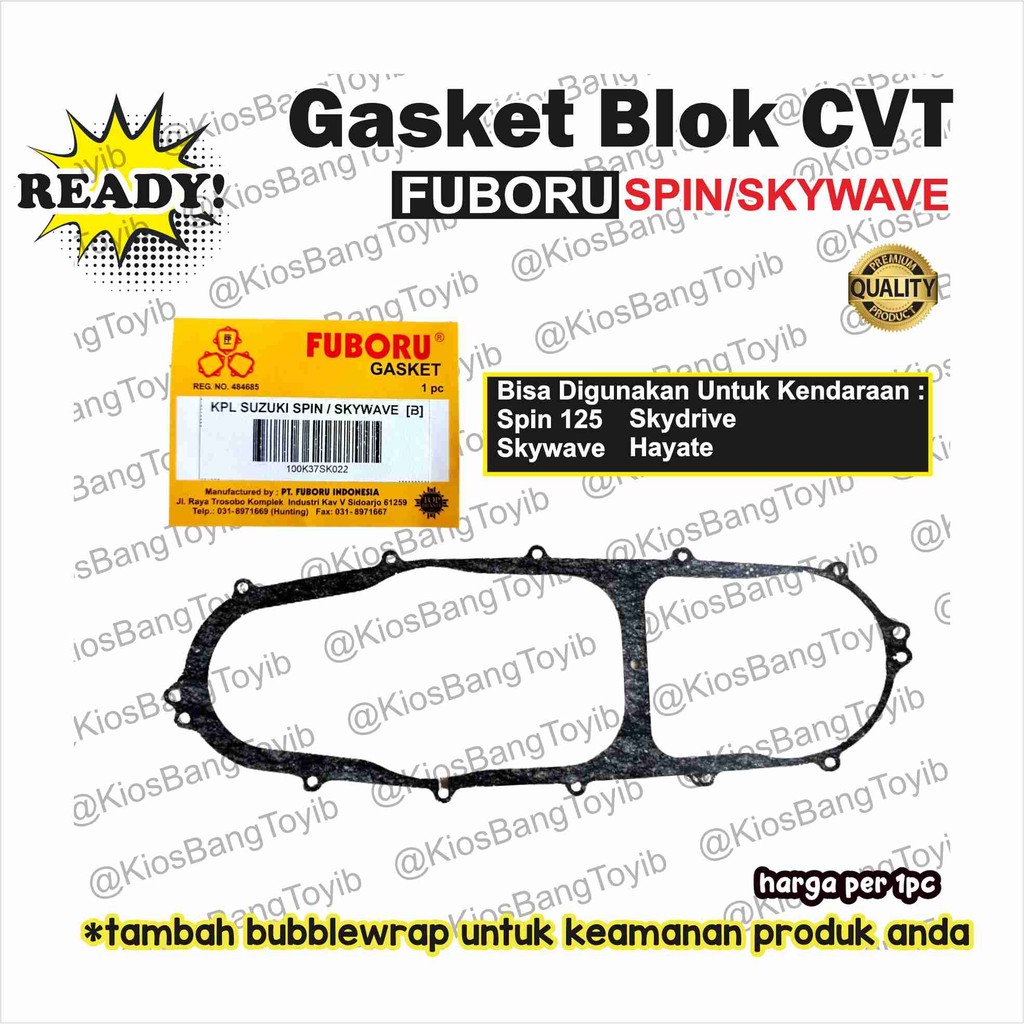 Jual Packing Paking Gasket Blok Block CVT Suzuki Spin Skywave Skydrive ...