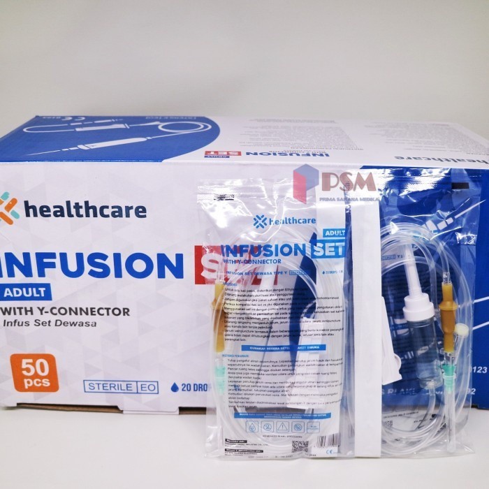 Jual Healthcare Infusion Set Adult Standart Y Type Infus Dewasa ...