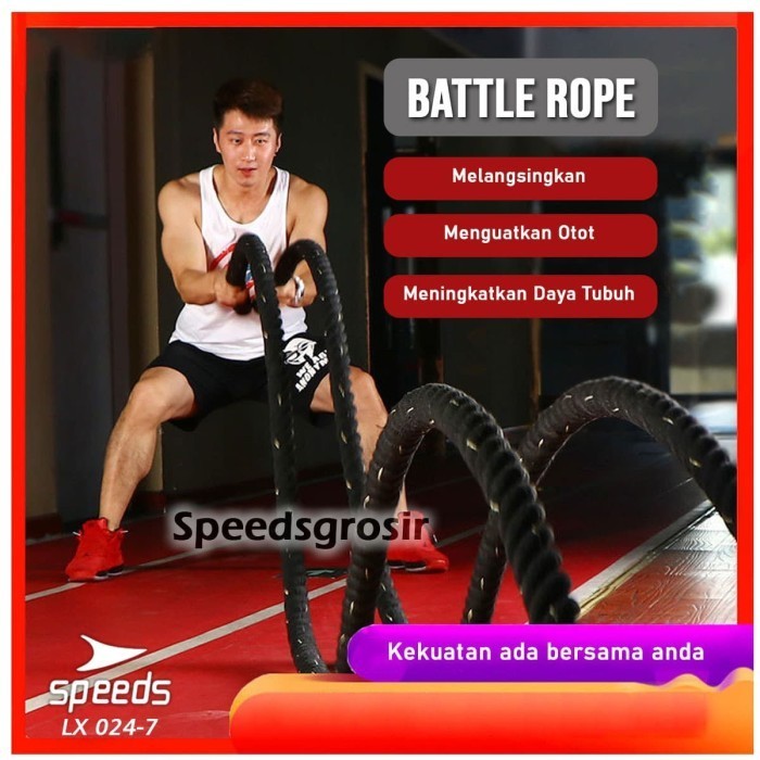 Jual Battle Rope 15 Meter speeds | Tali Fitness Battling Ropes Gym 024 ...