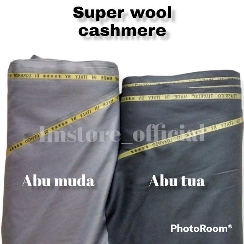 Jual bahan kain super wool cashmere PER 10 CM seragam setelan | Shopee ...