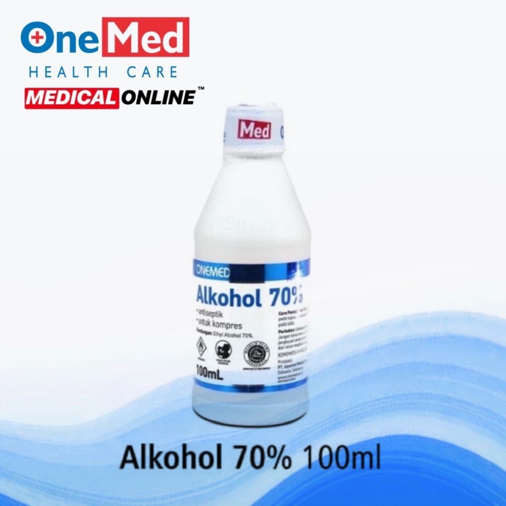 Jual ALKOHOL 100ML ANTISEPTIK P3K ONEMED MEDICAL ONLINE | Shopee Indonesia