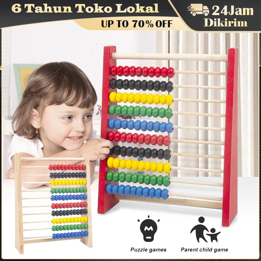 Jual Papan Sempoa Kayu / Alat Peraga Matematika Konter / Alat Peraga ...