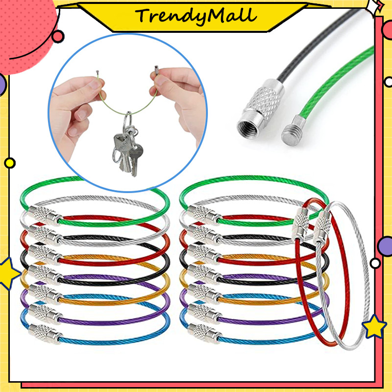 Jual Tali Stainless Steel kecil serbaguna/Gantungan Kunci Gembok ...