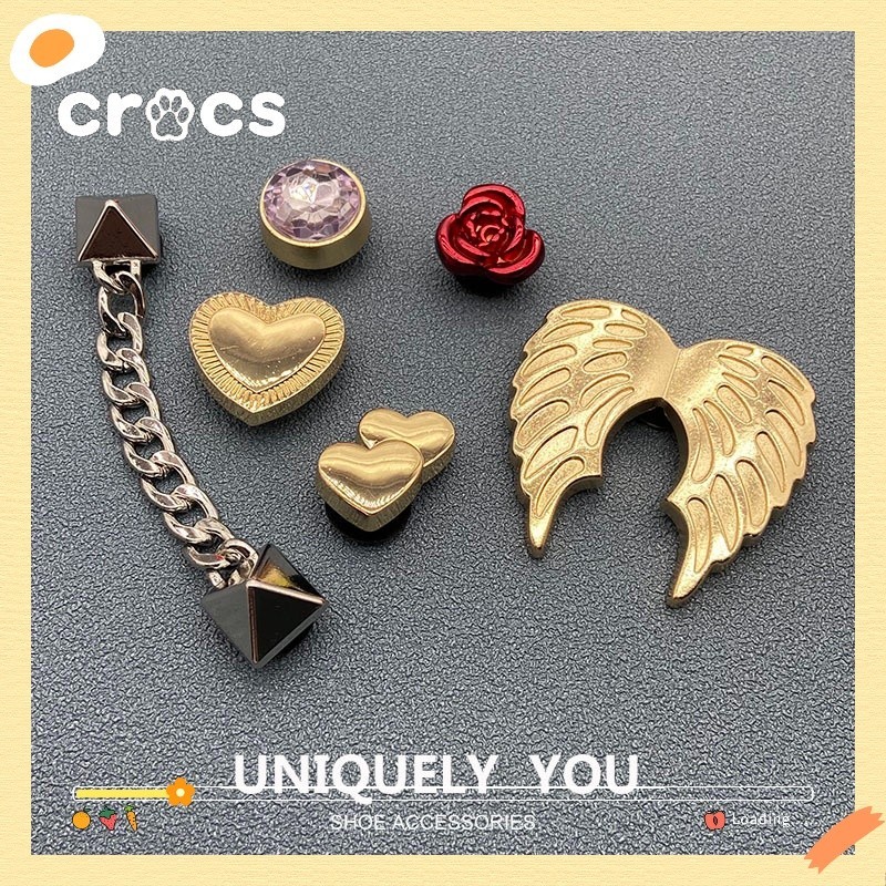 Jual Crocs Jibbitz Metal Crocs Decorative Buckle DIY Fashion Shoe ...