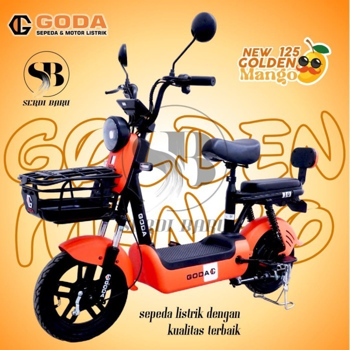 Jual SEPEDA LISTRIK GODA 125 GOLDEN MANGO 500W, SEPEDA LISTRIK MURAH ...