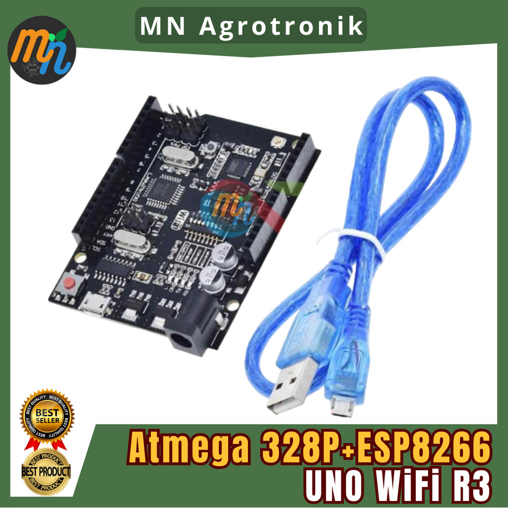 Jual ARDUINO UNO WIFI R3 ESP82660 32MB FLASH CH340G + MICRO USB ...