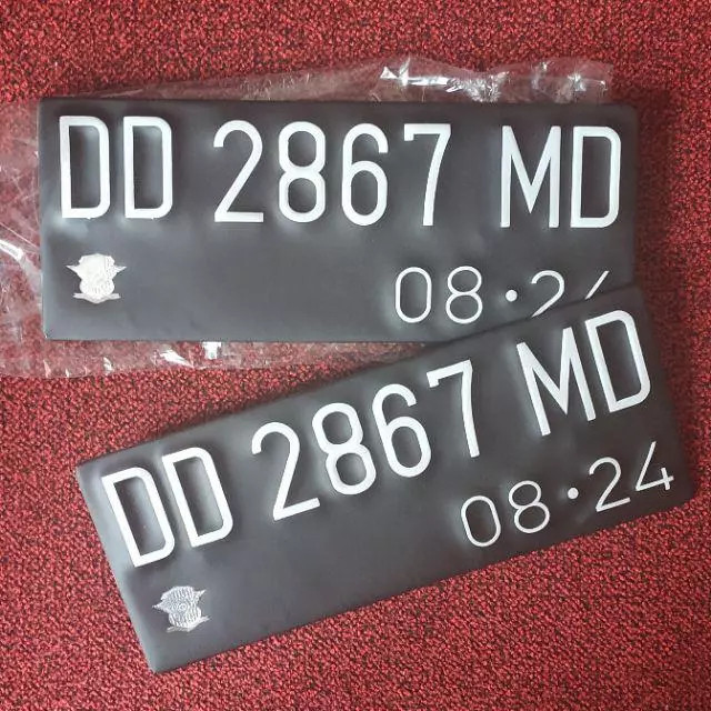 Jual plat motor custom bvebas request nama harga satuan 1 pcs | Shopee ...
