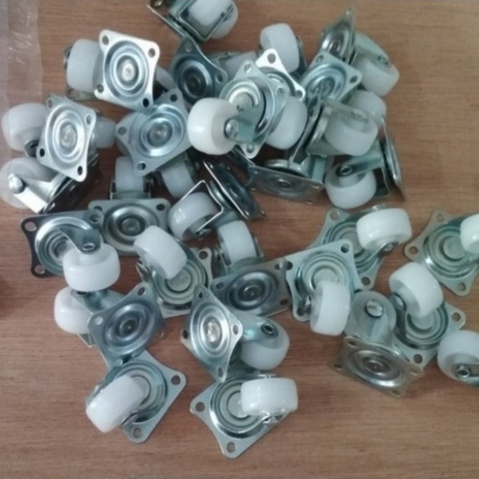 Jual Roda Nilon 1 inch Hidup / Roda Kecil Nilon / Roda laci | Shopee ...