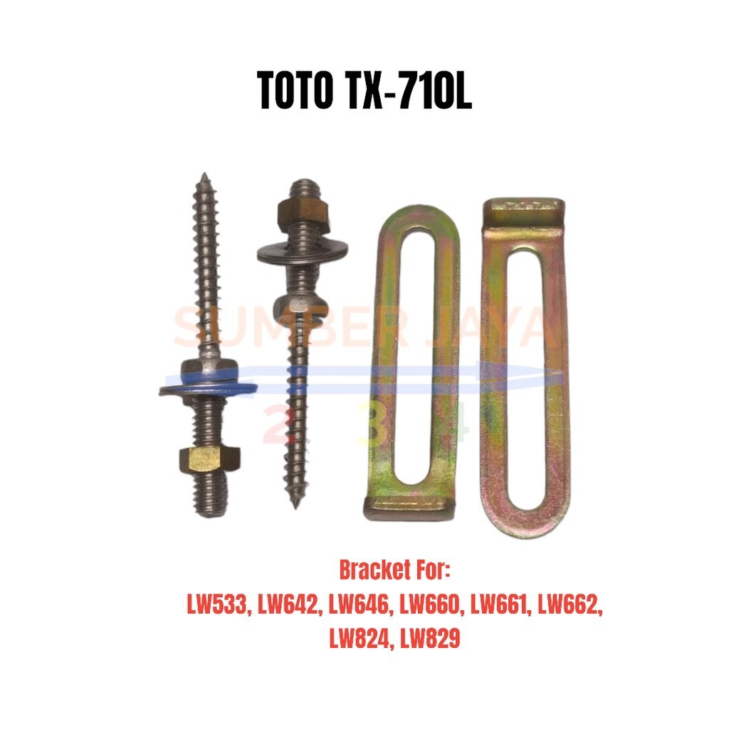 Jual Bracket Wastafel TOTO TX710L ORIGINAL / Braket Wastafel TOTO ...
