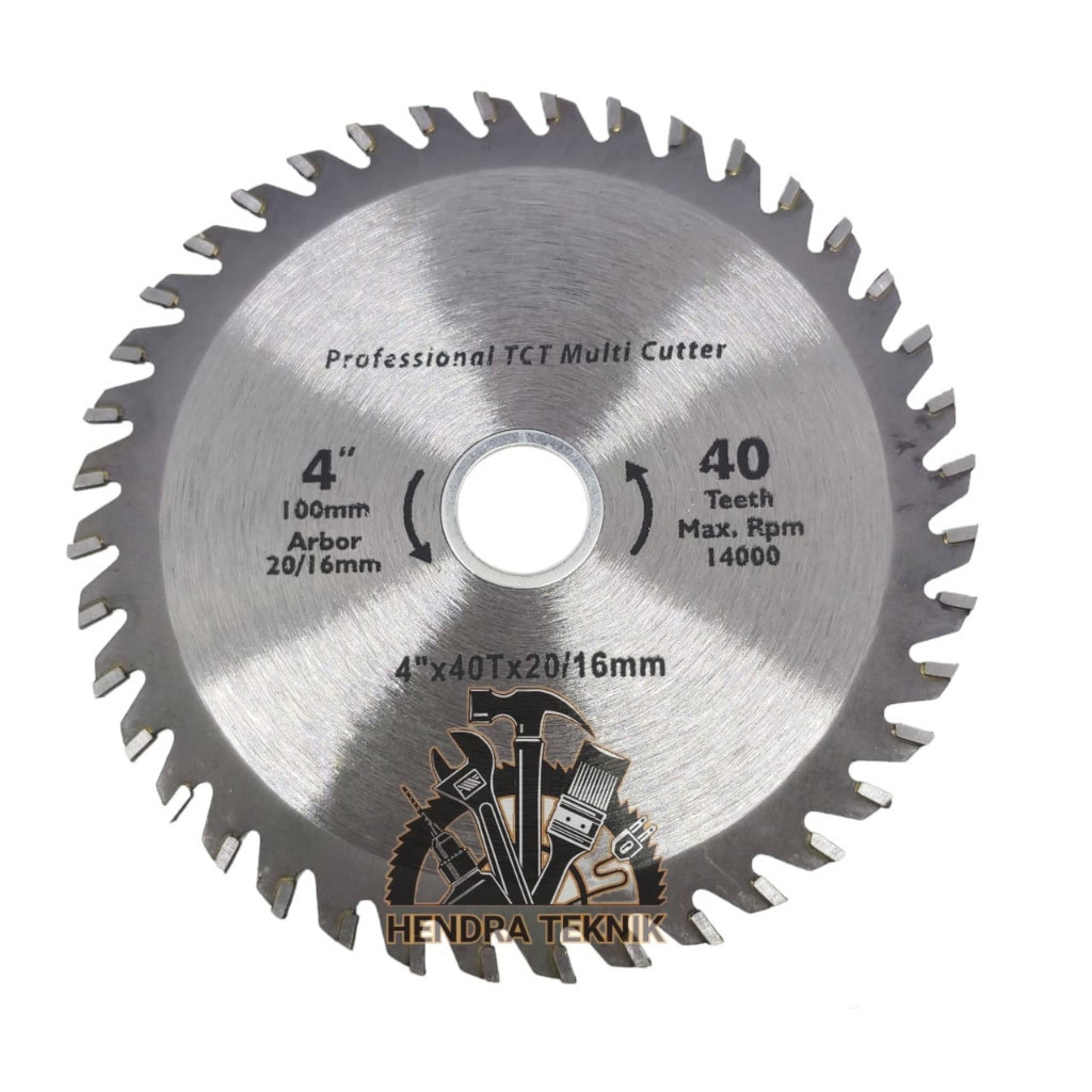 Jual CIRCULAR SAW BLADE 4" 40T MATA GERGAJI ALMINI 4 DIM PISAU SERKEL ...