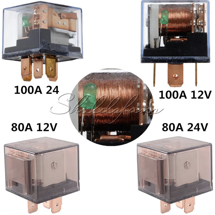 Jual Relay 5 Pin Kaki 12V / 24V untuk Motor Mobil / Bus Truck Truk Plus ...