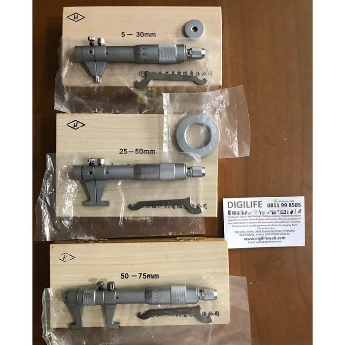 Jual Inside Micrometer 50-75mm Internal Mikrometer Dalam 50 75 mm ...