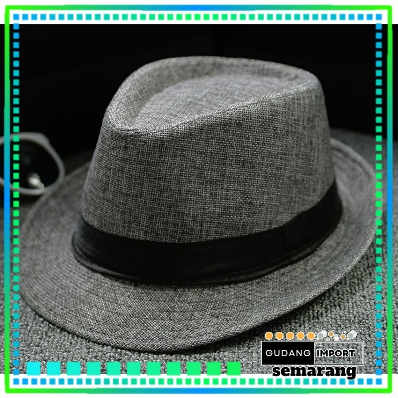 Jual Topi Laken Jazz Vintage / Fasion pria / Topi Mafia Vedora Topi ...