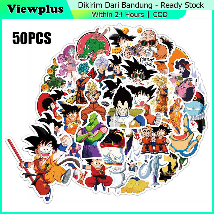 Jual 50Pcs Stiker Kartun Dragonball Anti Air Untuk Dekorasi Notebook ...