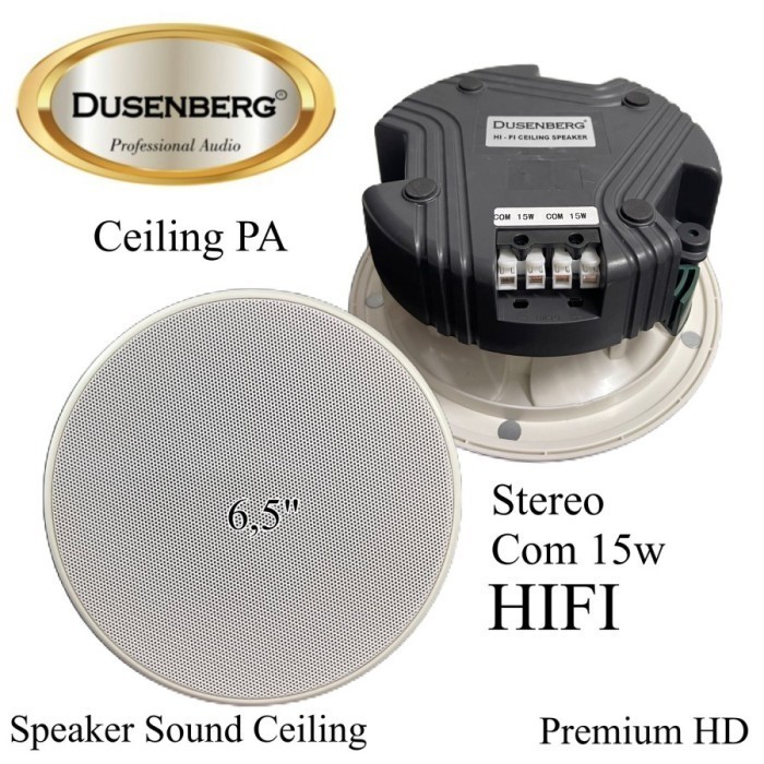 Jual Speaker Ceiling DUSENBERG 6,5 Inch 15 Watt, Premium Sound HD HIFI ...