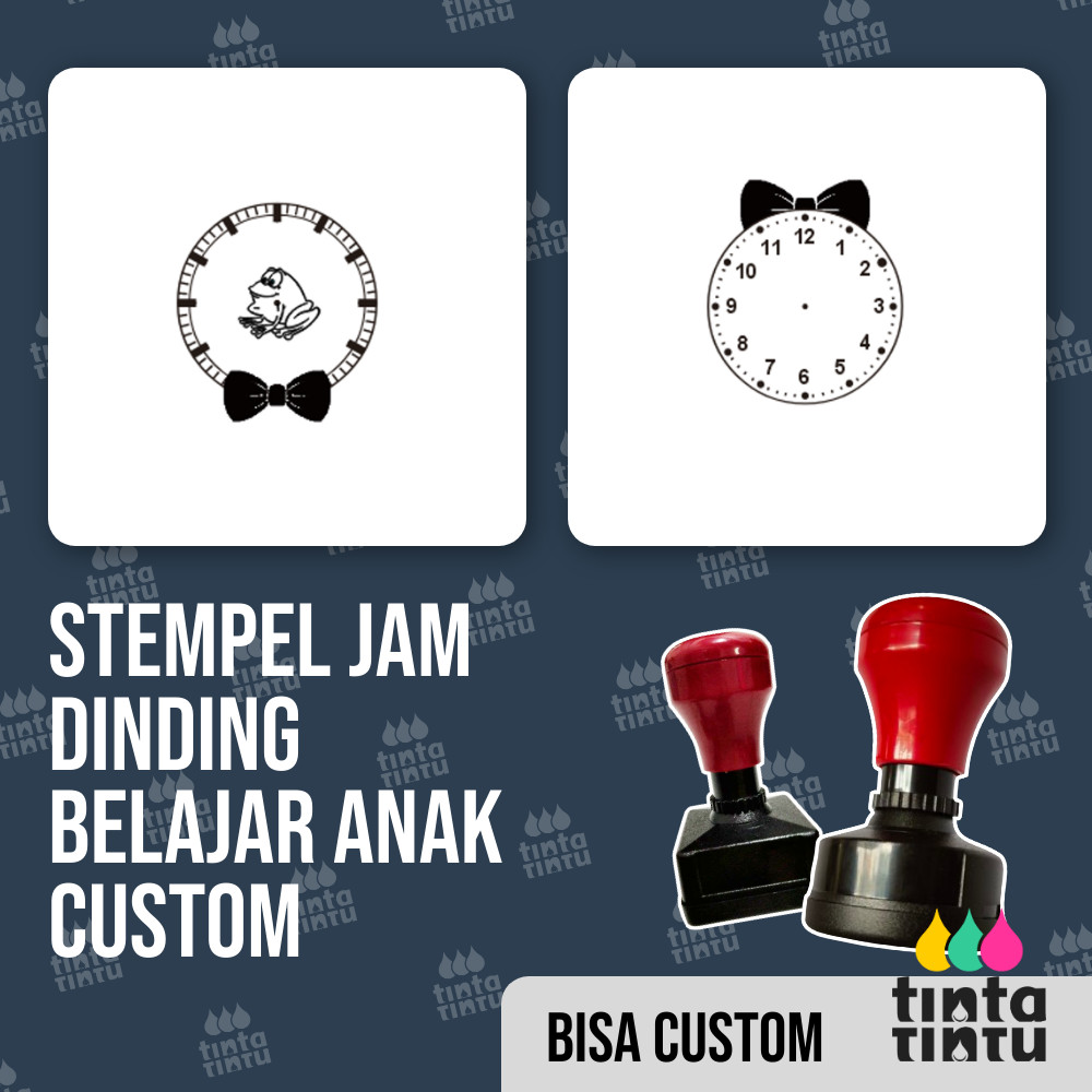 Jual Stempel Jam Dinding Belajar Anak Custom | Shopee Indonesia