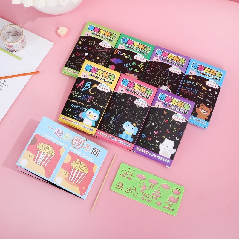 Jual COD SET SCRATCH PAPER NOTES DENGAN LEMBAR MEWARNAI, MEMO DAN JUGA ...