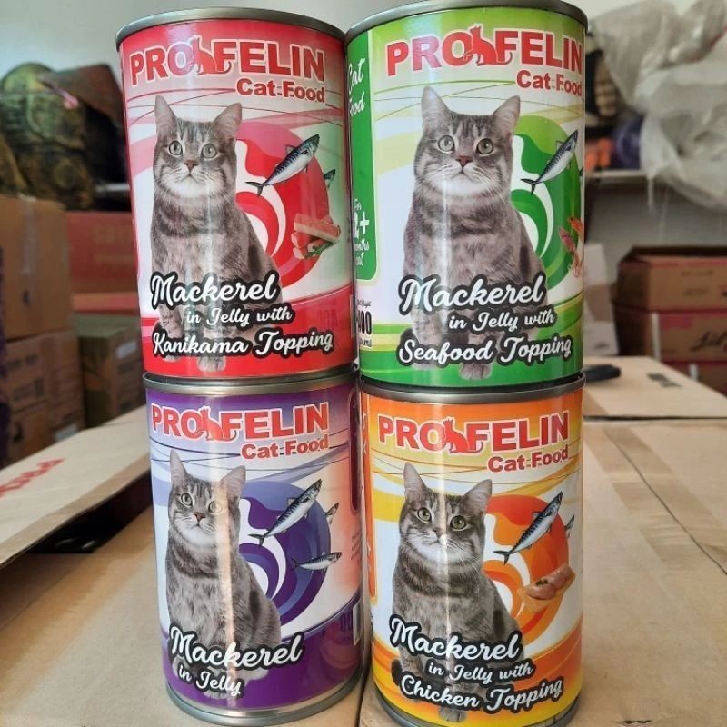 Jual Makanan Kucing Basah (Wet) Kaleng Profelin 400gr 400 gr 400 g 400 ...
