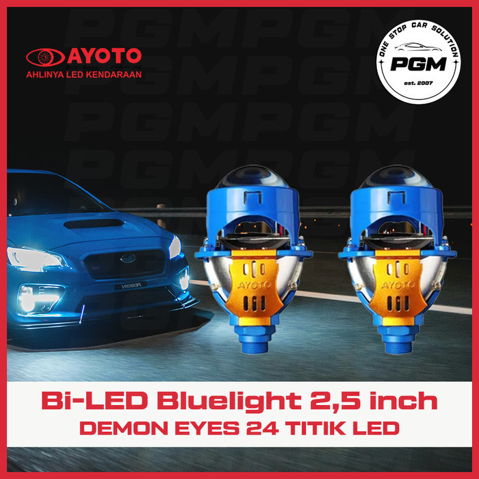 Jual Projie BiLED Ayoto Bluelight 2,5 Inch 45 Watt Demon Eyes (2 Pcs ...