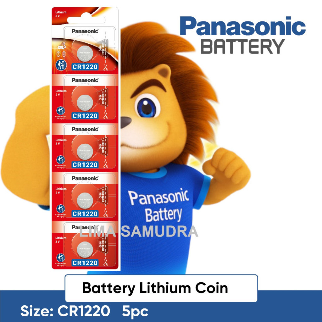 Jual Panasonic Baterai Lithium Koin CR1220 Battery Lithium Coin CR1220 | Shopee Indonesia